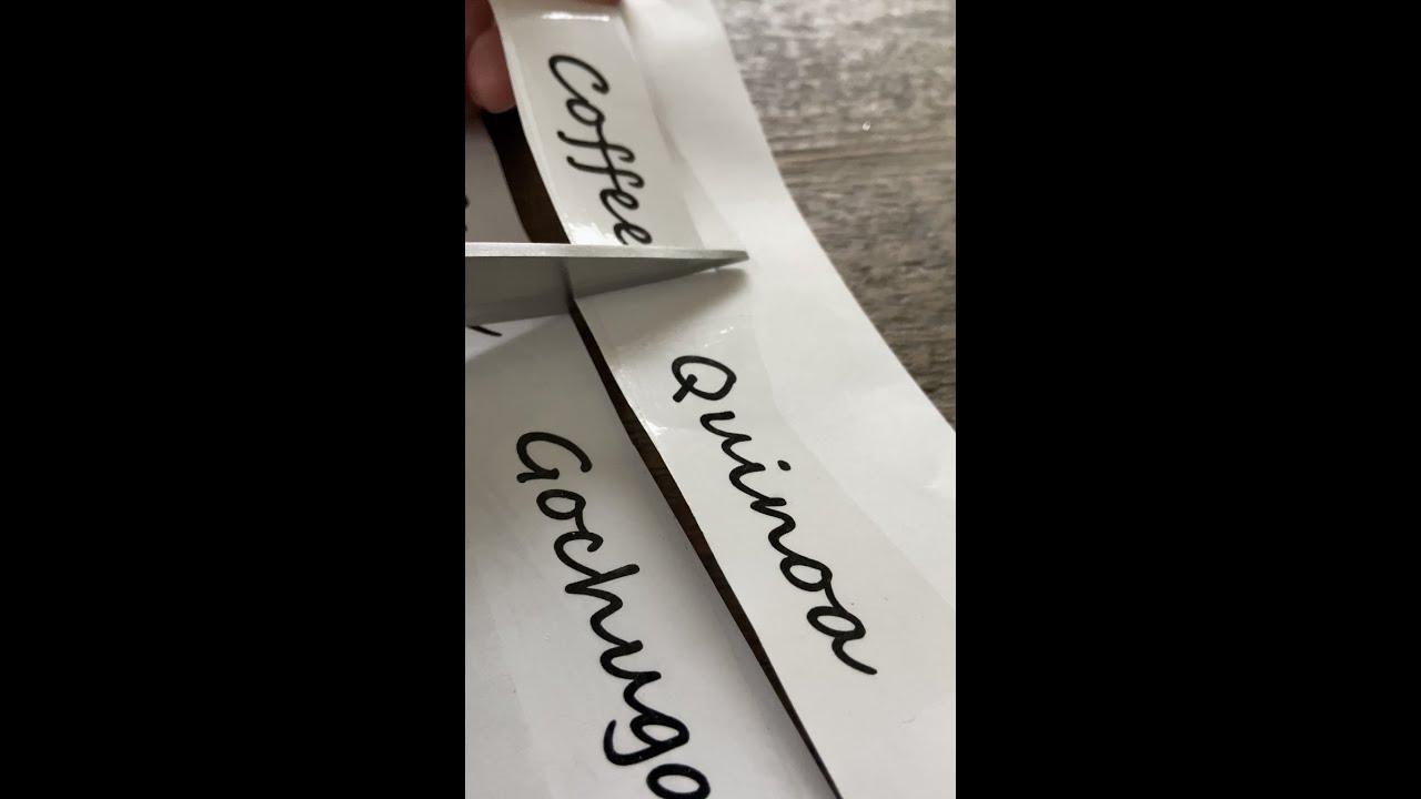 Easy Pantry Labeling Hack: DIY with Tape & Printer! - Bag packing and ...