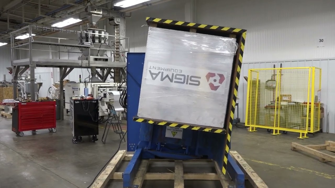 180 Degree Pallet Inverter - Bag packing and packing line